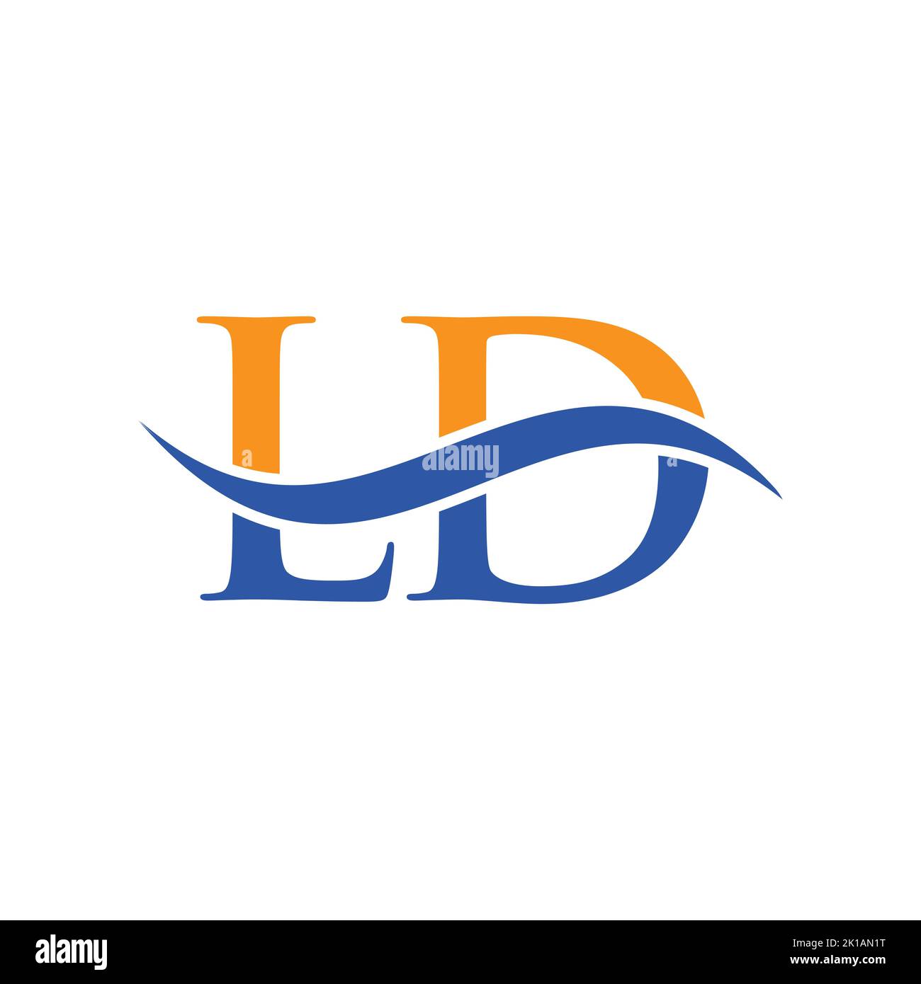 LD Combine Letter Logo Vector Template. Letter LD Logo Design Modern ...