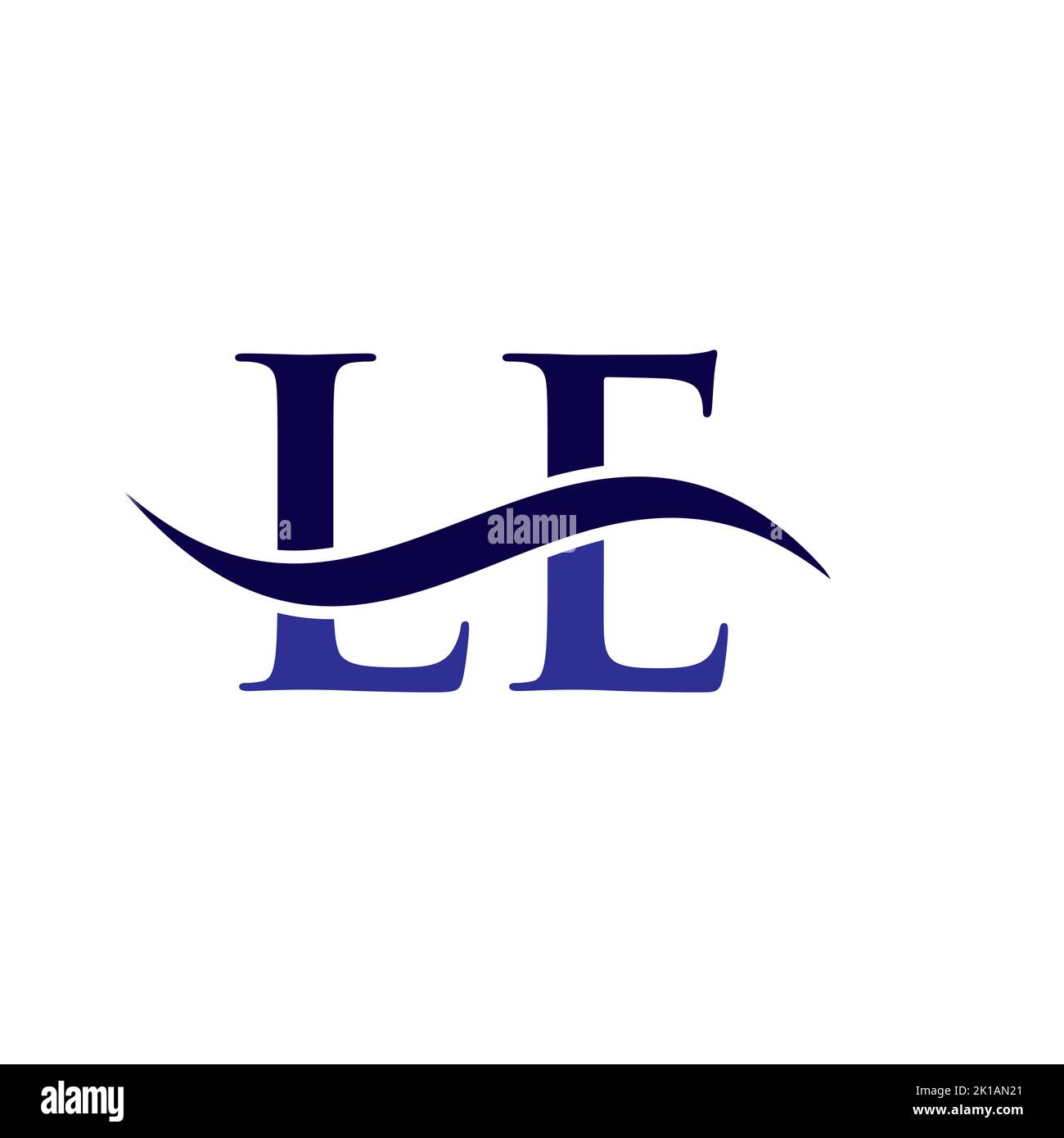 LE Combine Letter Logo Vector Template. Letter LE Logo Design Modern ...