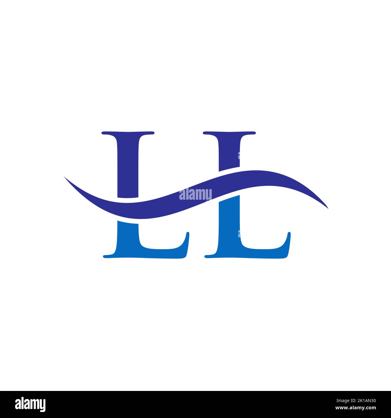 LL Combine Letter Logo Vector Template. Letter LL Logo Design Modern ...