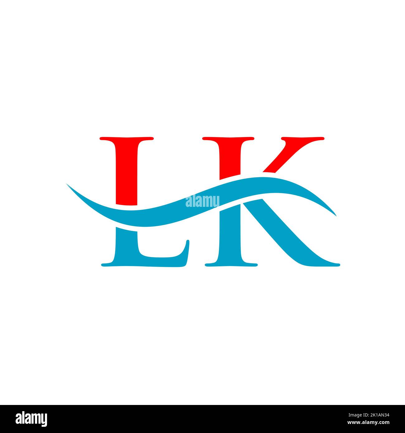 Lk logo design hi-res stock photography and images - Alamy