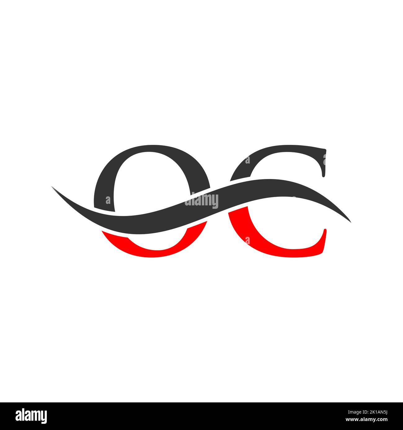 OC Combine Letter Logo Vector Template. Letter OC Logo Design Modern ...