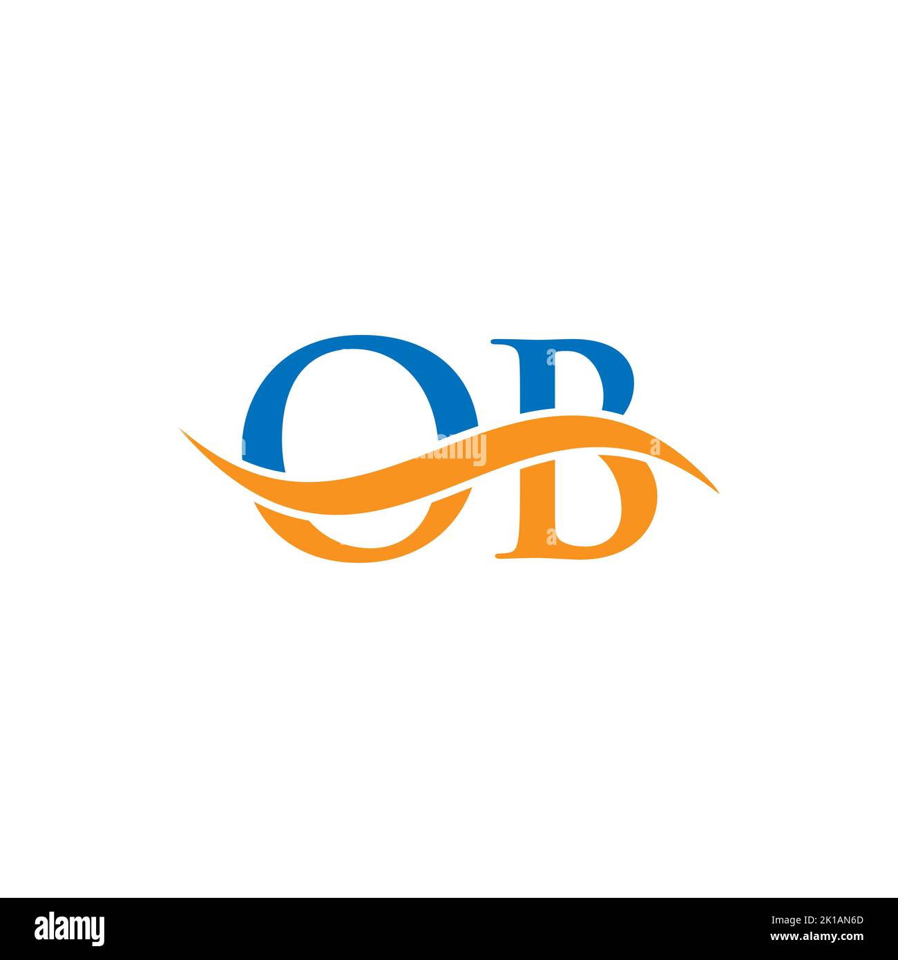 OB Combine Letter Logo Vector Template. Letter OB Logo Design Modern ...