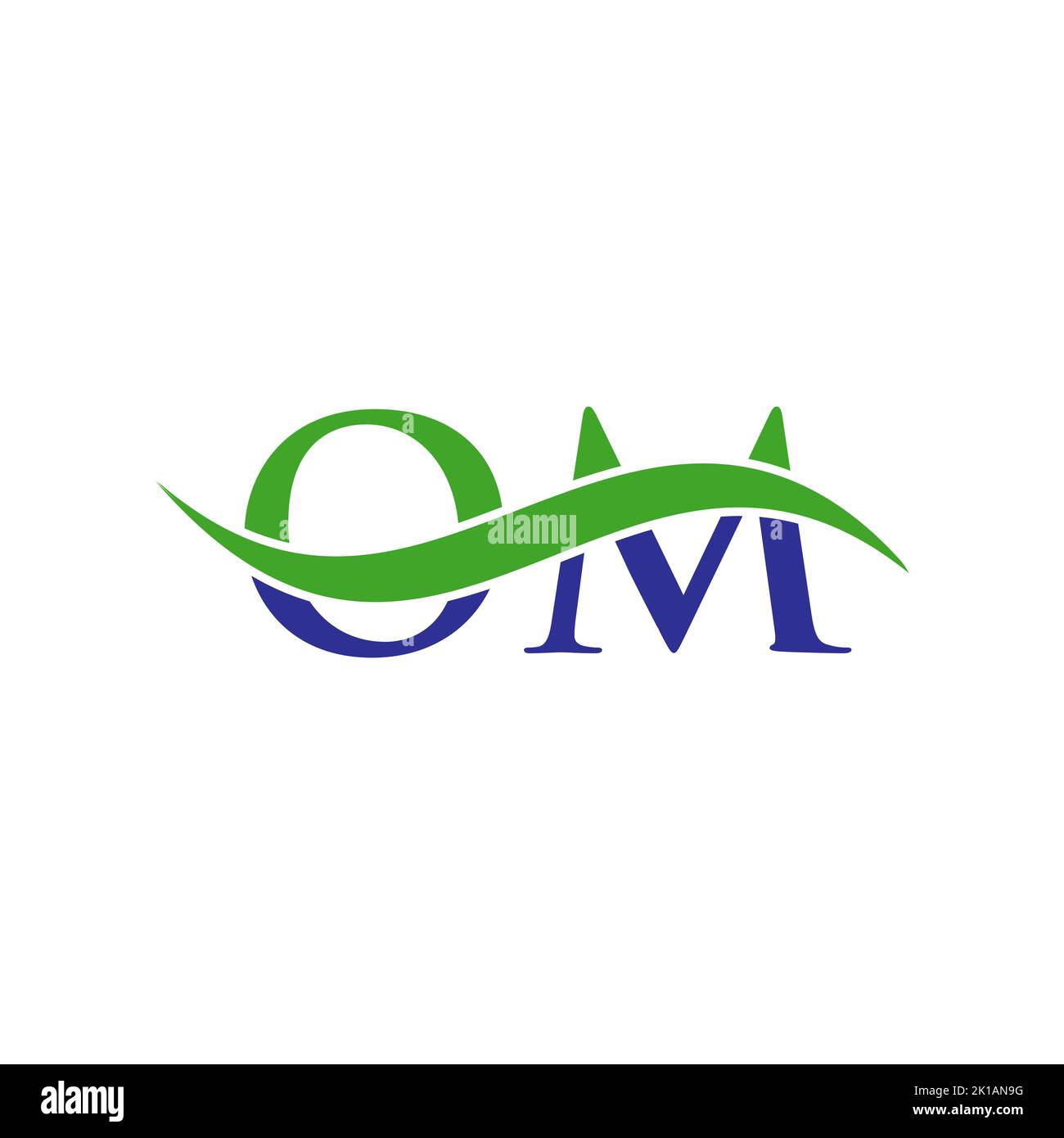 OM Combine Letter Logo Vector Template. Letter OM Logo Design Modern ...