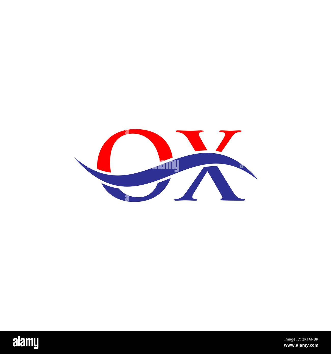 OX Combine Letter Logo Vector Template. Letter OX Logo Design Modern ...