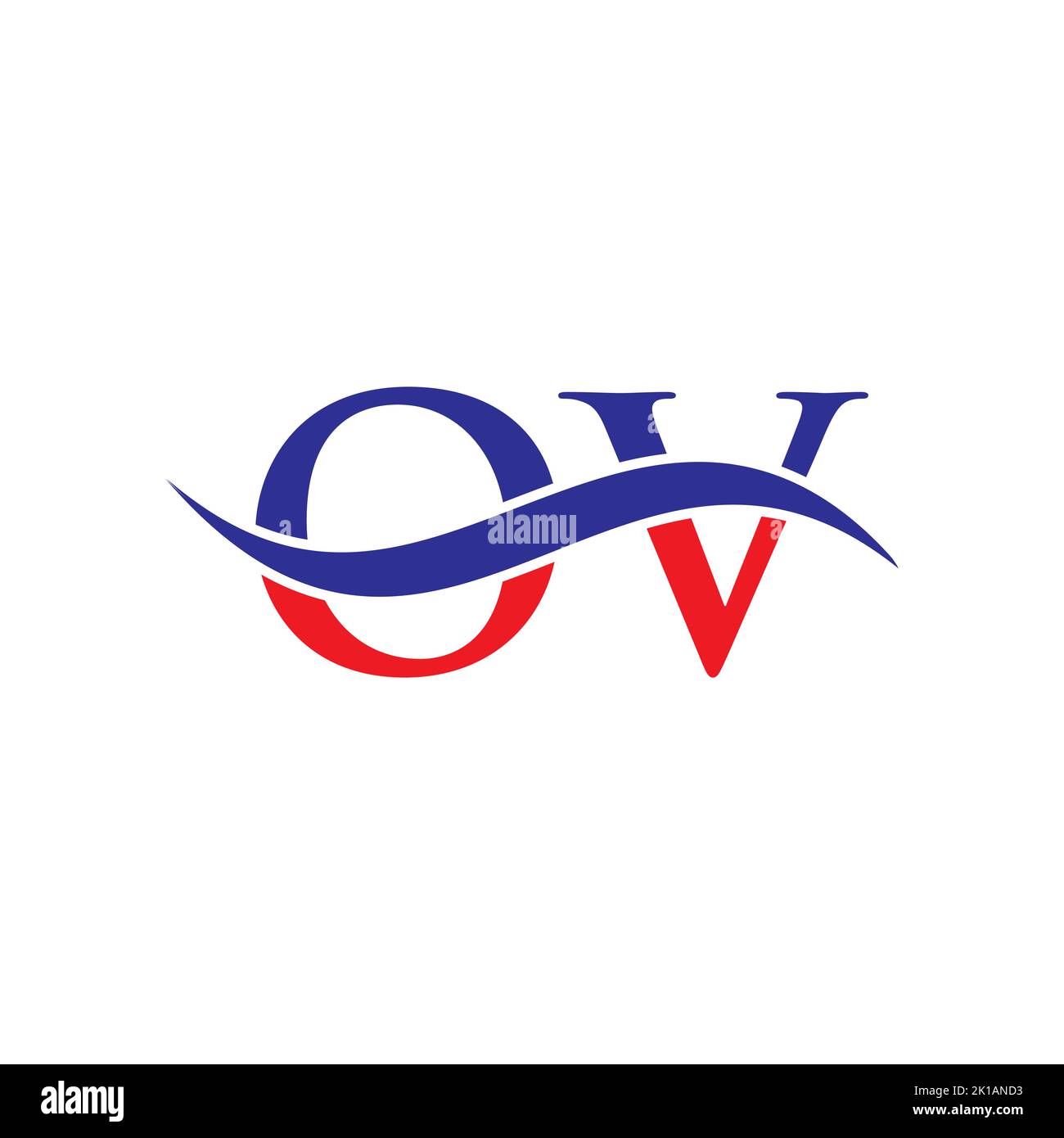 OV Combine Letter Logo Vector Template. Letter OV Logo Design Modern ...