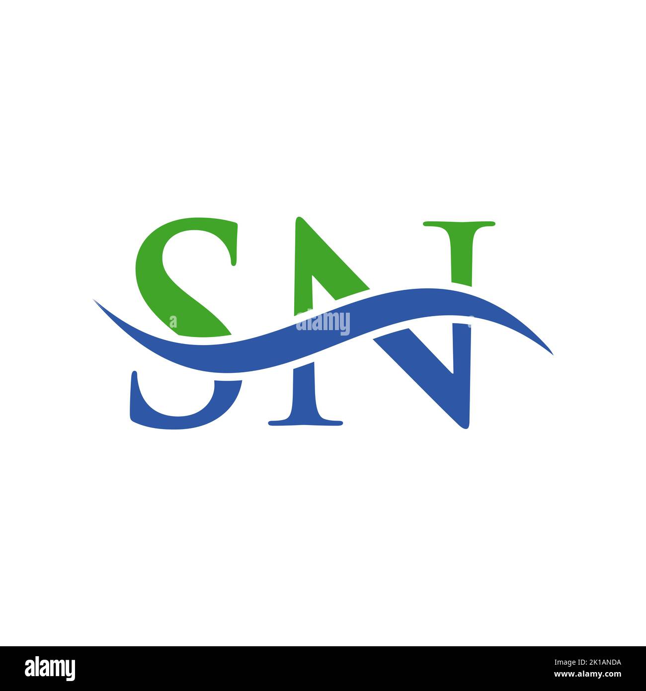 SN Combine Letter Logo Vector Template. Letter SN Logo Design Modern ...