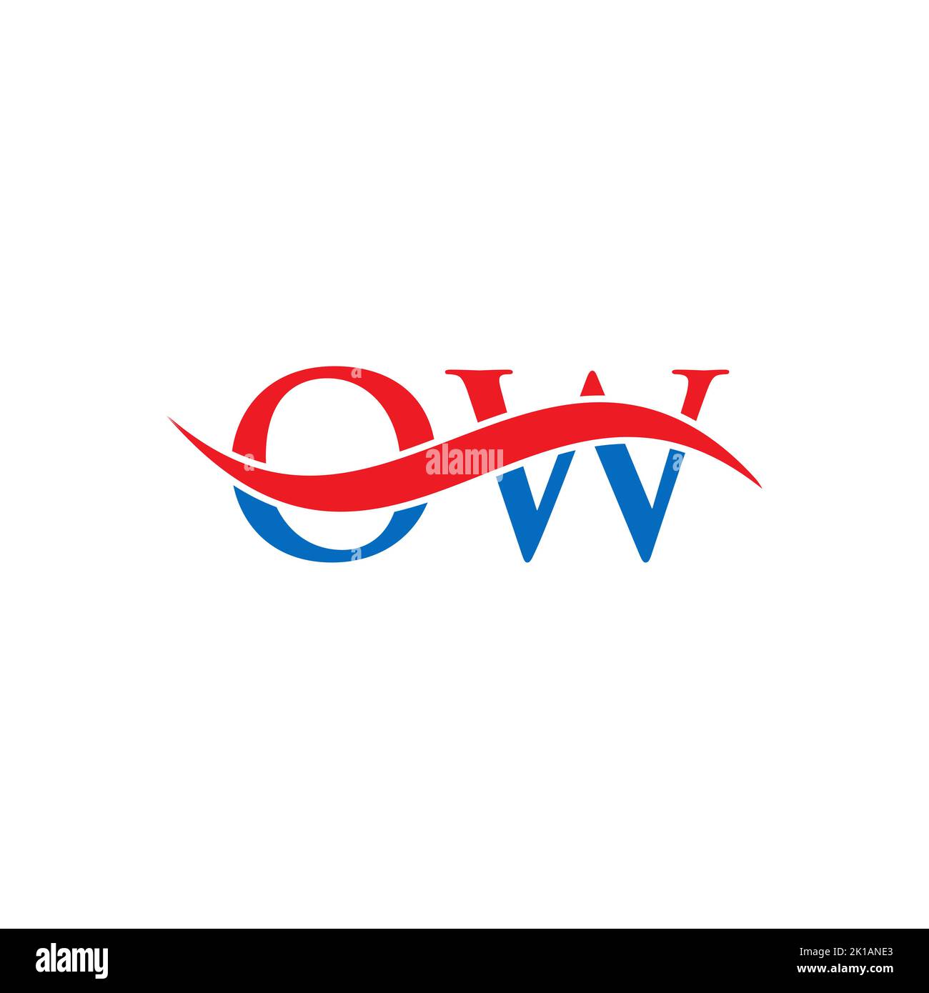 OW Combine Letter Logo Vector Template. Letter OW Logo Design Modern ...