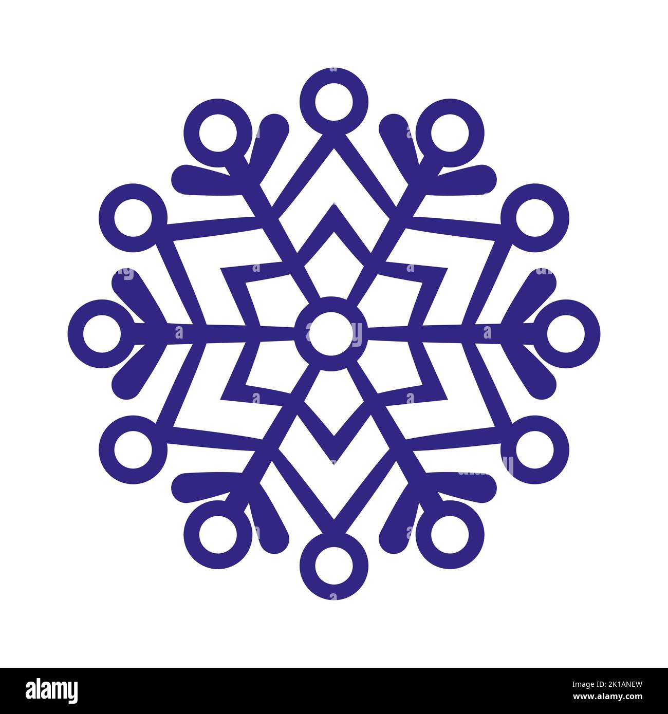 Blue snowflake. Vector icon logo design Stock Vector Image & Art - Alamy