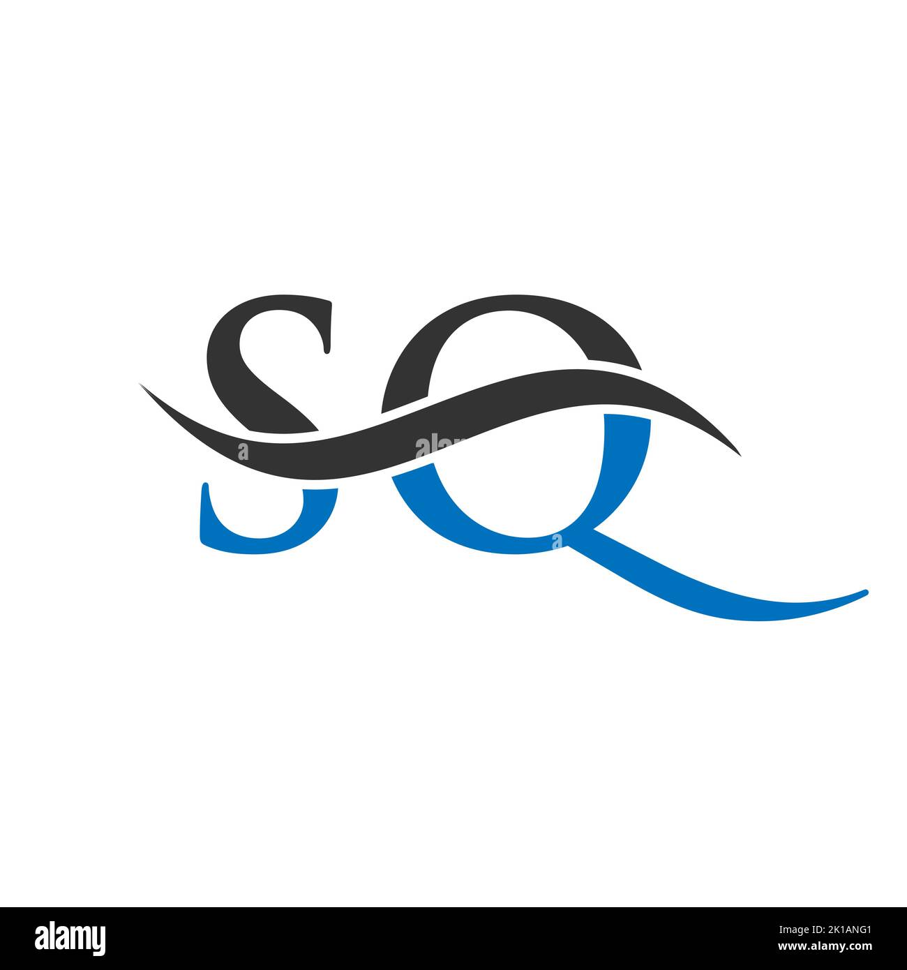 SQ Combine Letter Logo Vector Template. Letter SQ Logo Design Modern ...
