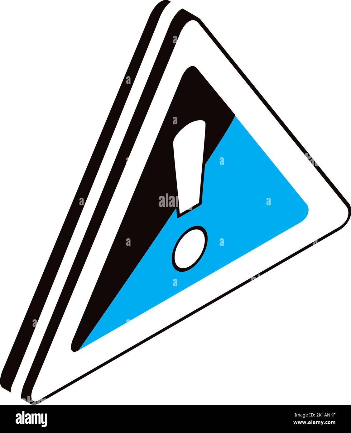 alert symbol in triangle signal Stock Vector Image & Art - Alamy