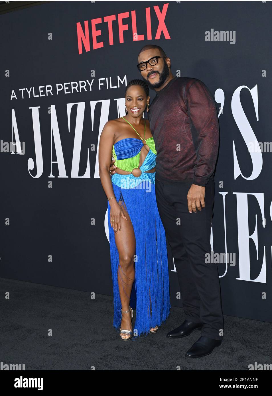 Los Angeles, USA. 16th Sep, 2022. Milauna Jemai Jackson & Tyler Perry ...