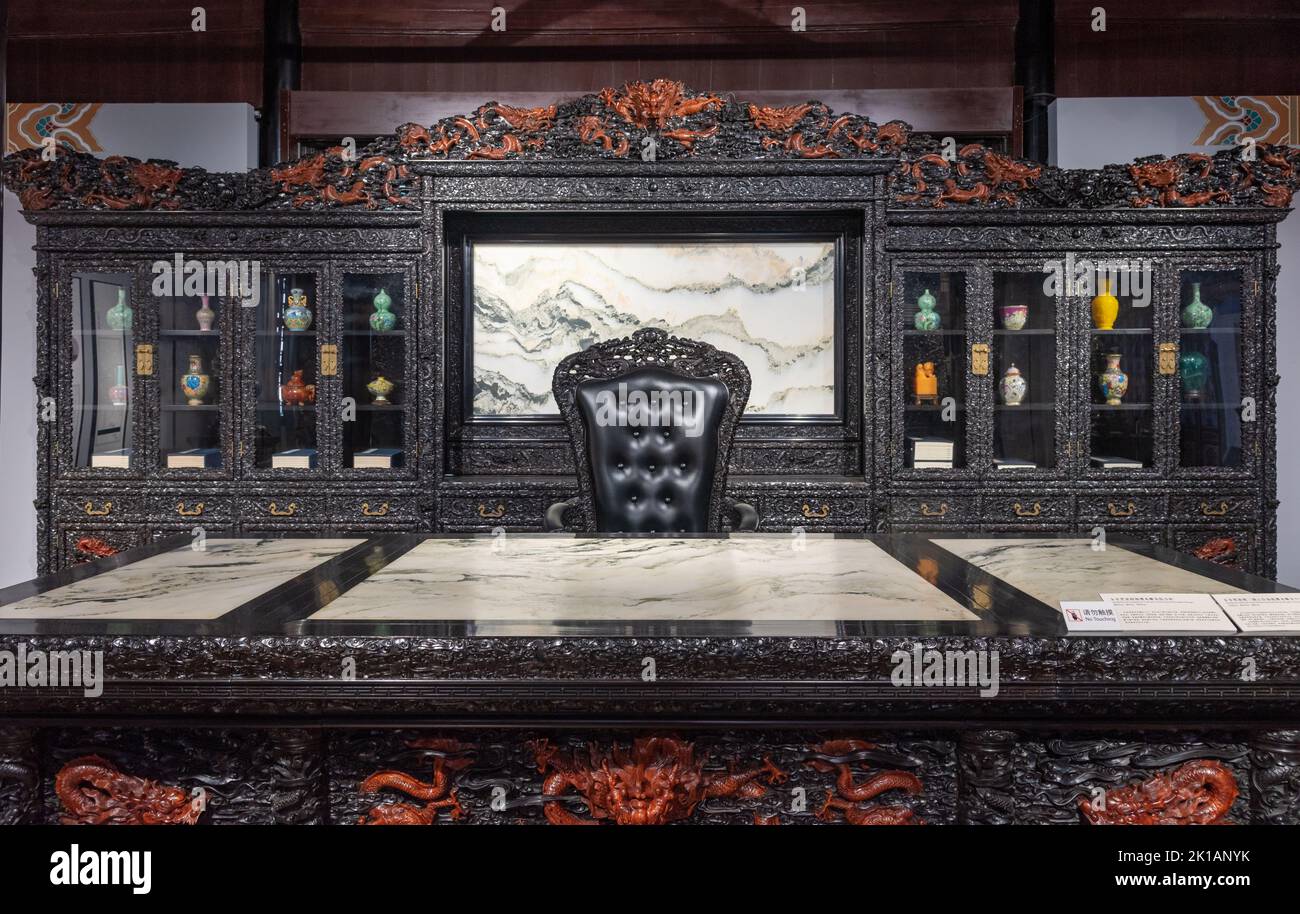 The building and interior of Zhongwang Mansion of Taiping Heavenly ...