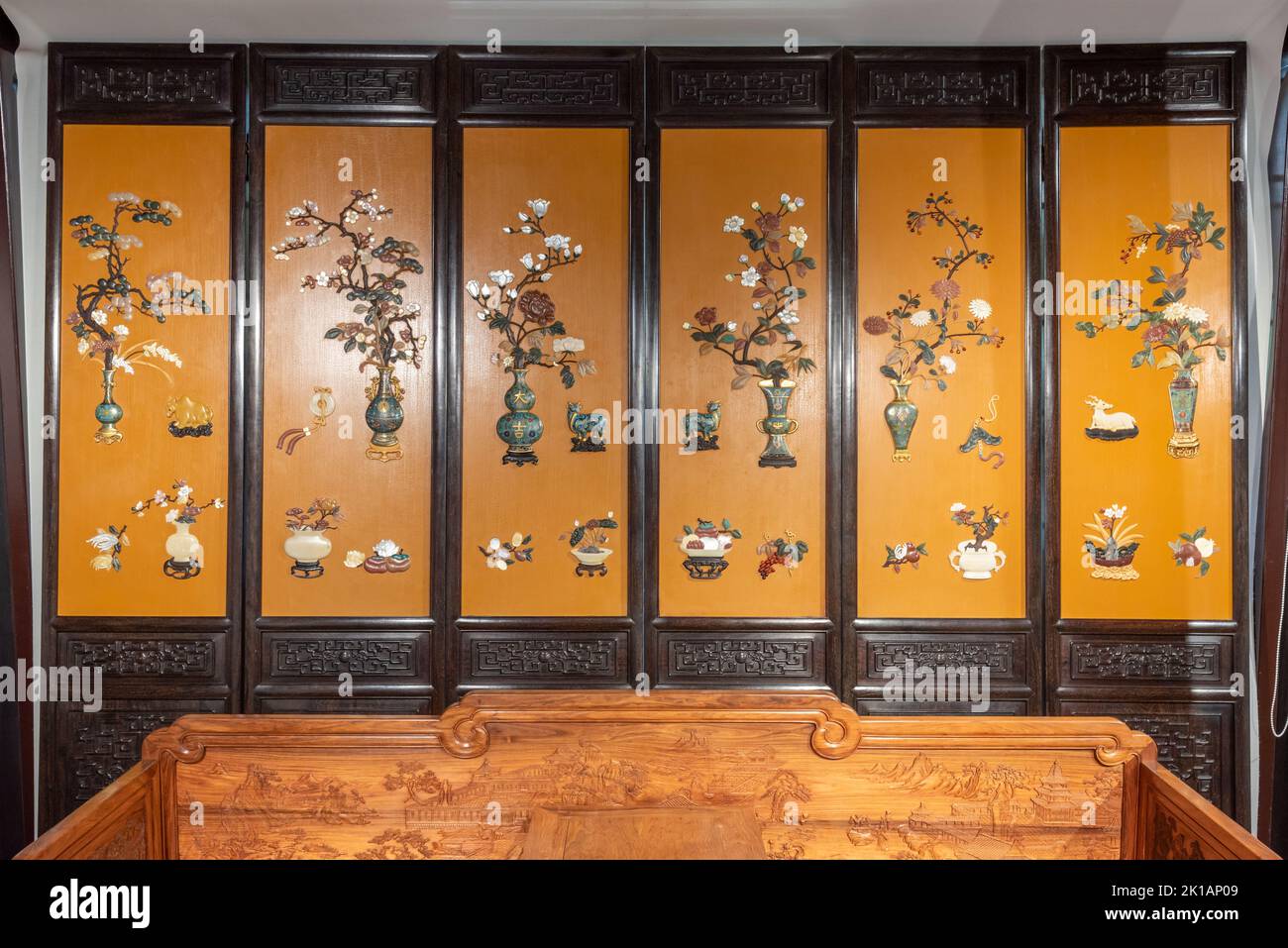 The building and interior of Zhongwang Mansion of Taiping Heavenly ...