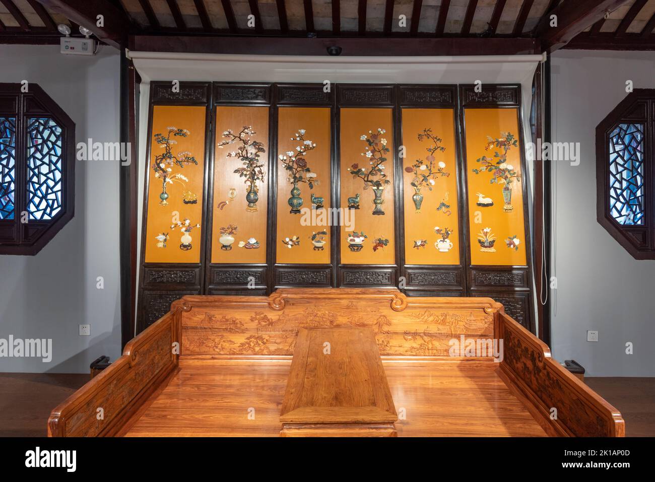 The building and interior of Zhongwang Mansion of Taiping Heavenly ...