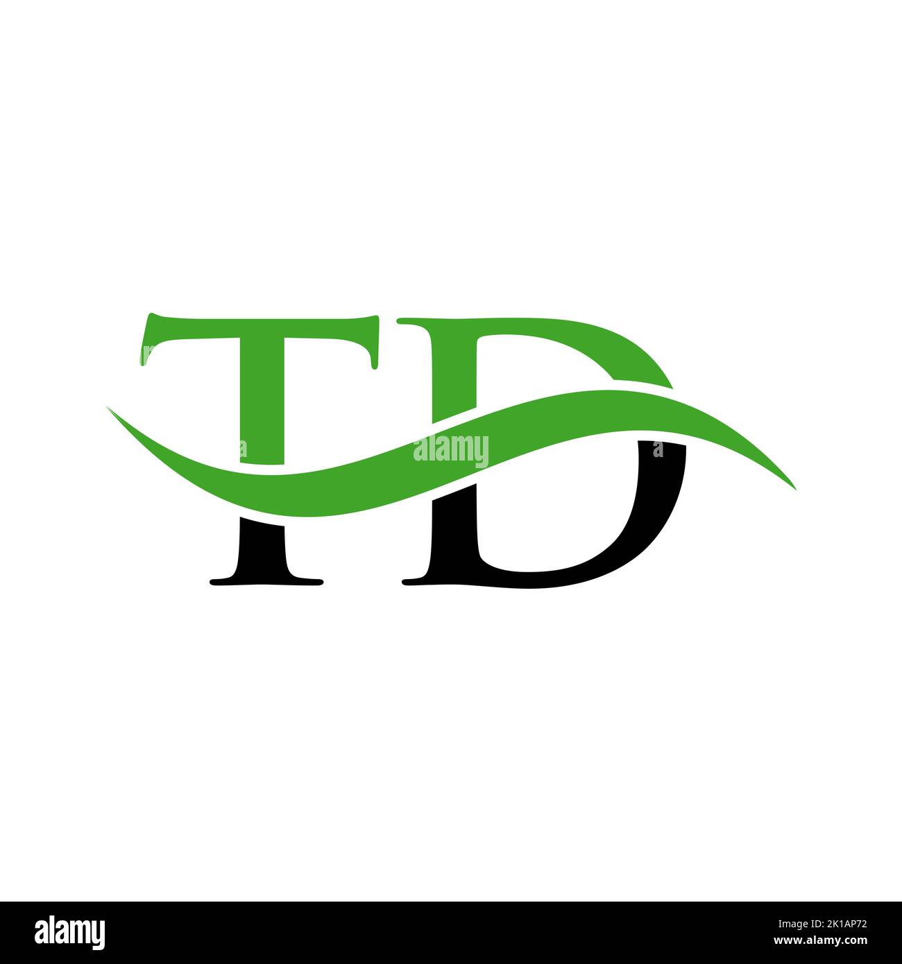 TD Combine Letter Logo Vector Template. Letter TD Logo Design Modern ...