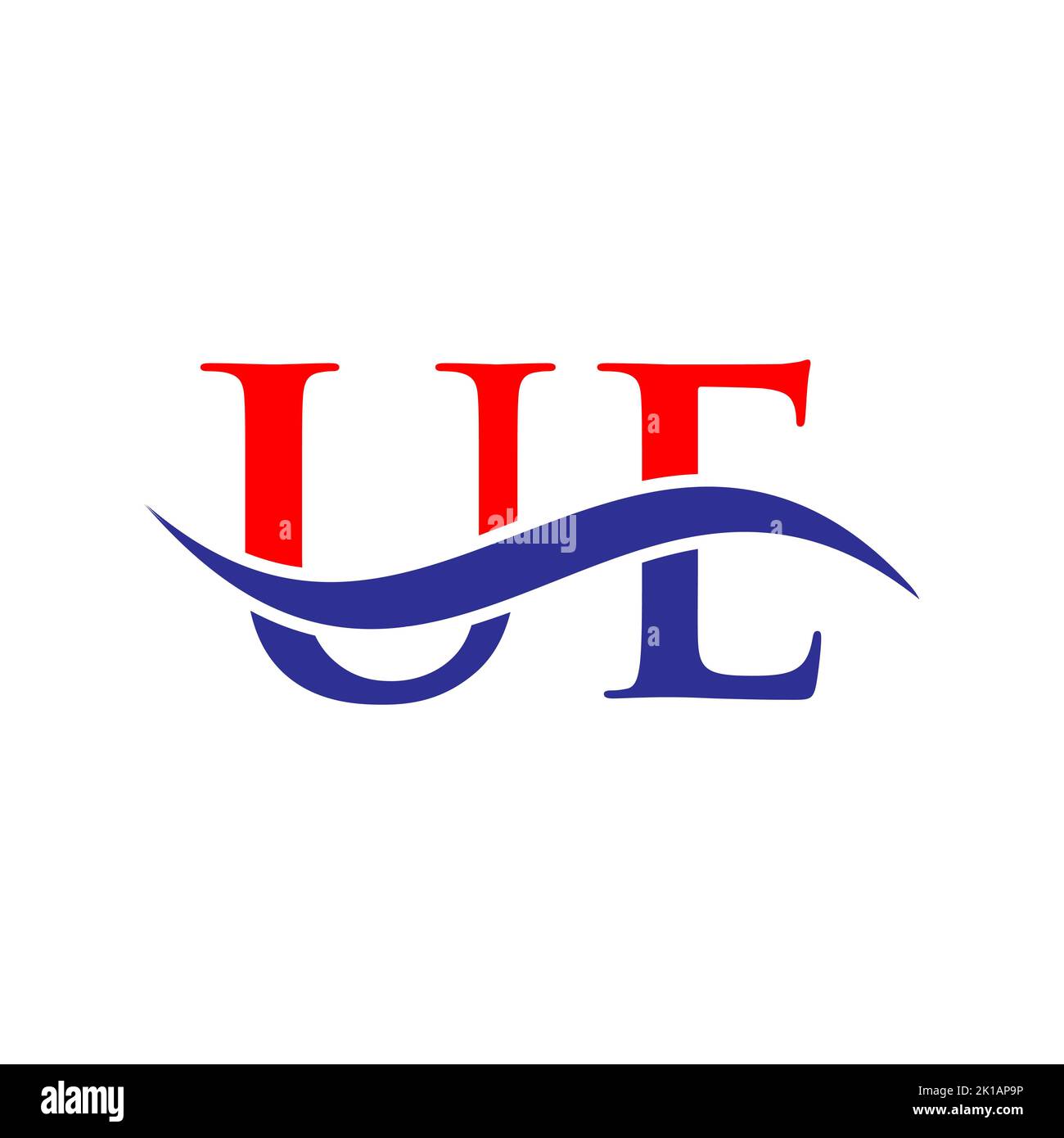 UE Combine Letter Logo Vector Template. Letter UE Logo Design Modern ...