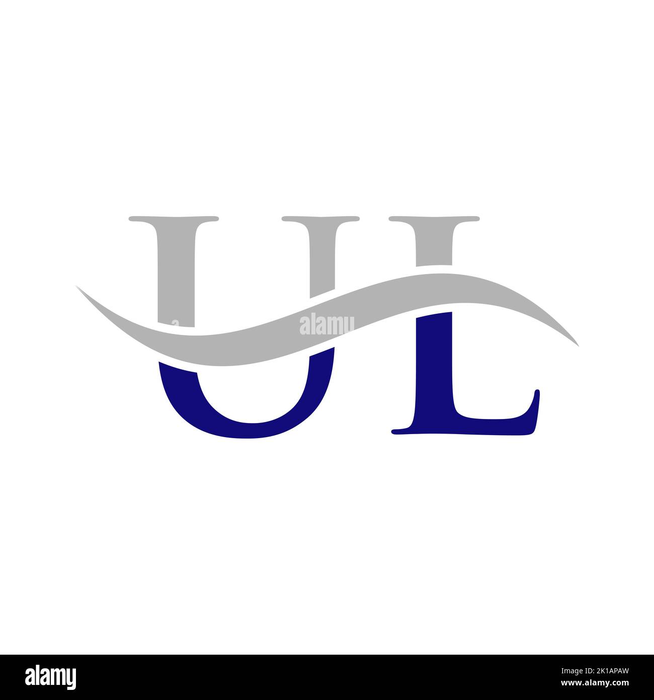 UL Combine Letter Logo Vector Template. Letter UL Logo Design Modern ...