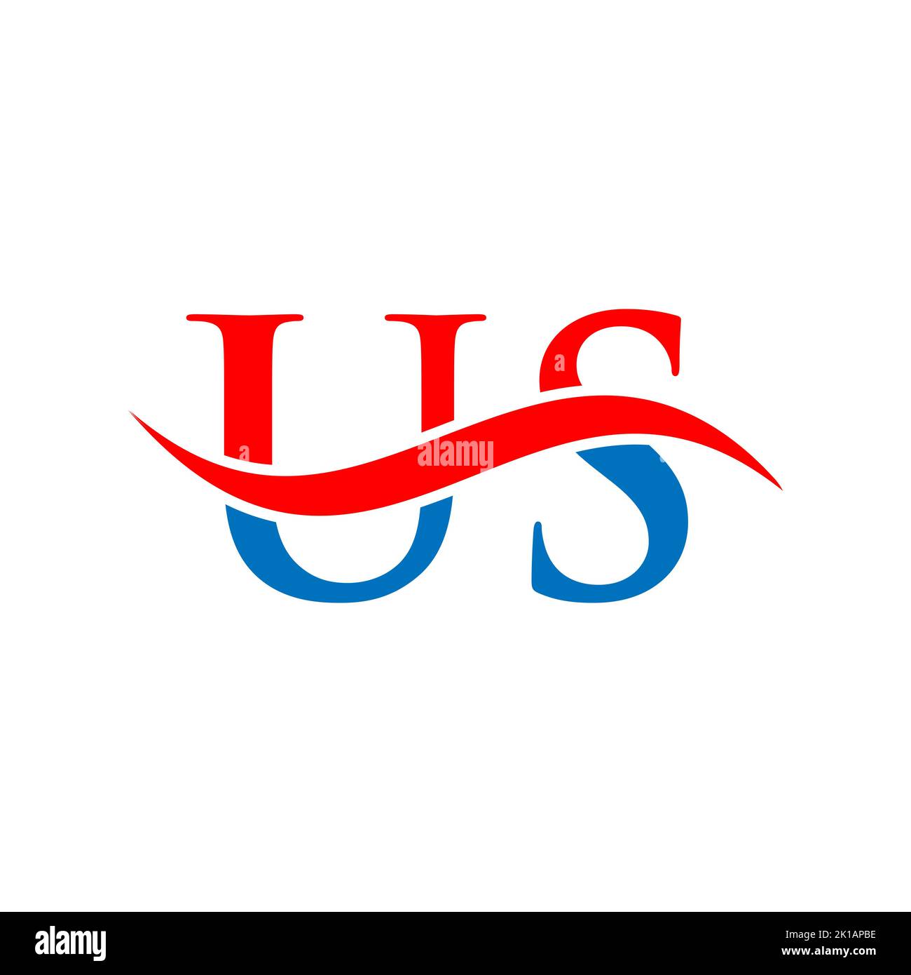 US Combine Letter Logo Vector Template. Letter US Logo Design Modern ...