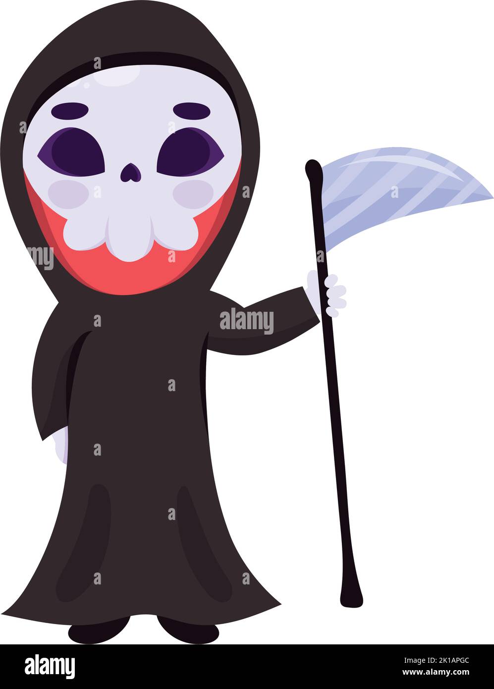 kid with reaper disguise character Stock Vector Image & Art - Alamy
