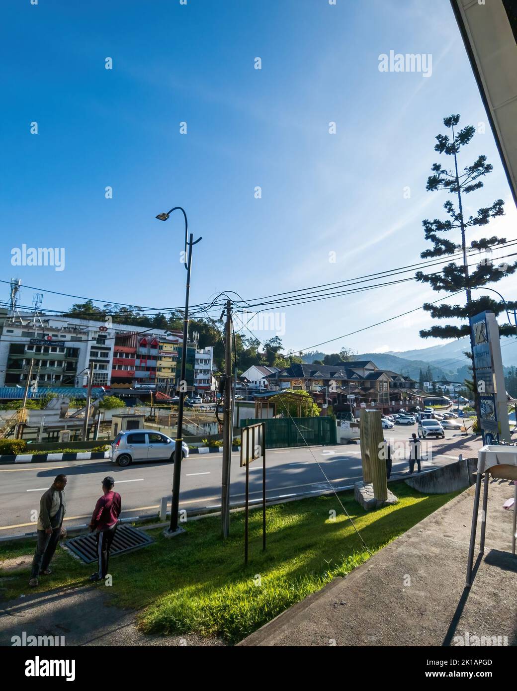 CAMERON HIGHLAND, MALAYSIA - Sep 16, 2022 Morning sunrise in the Tanah ...