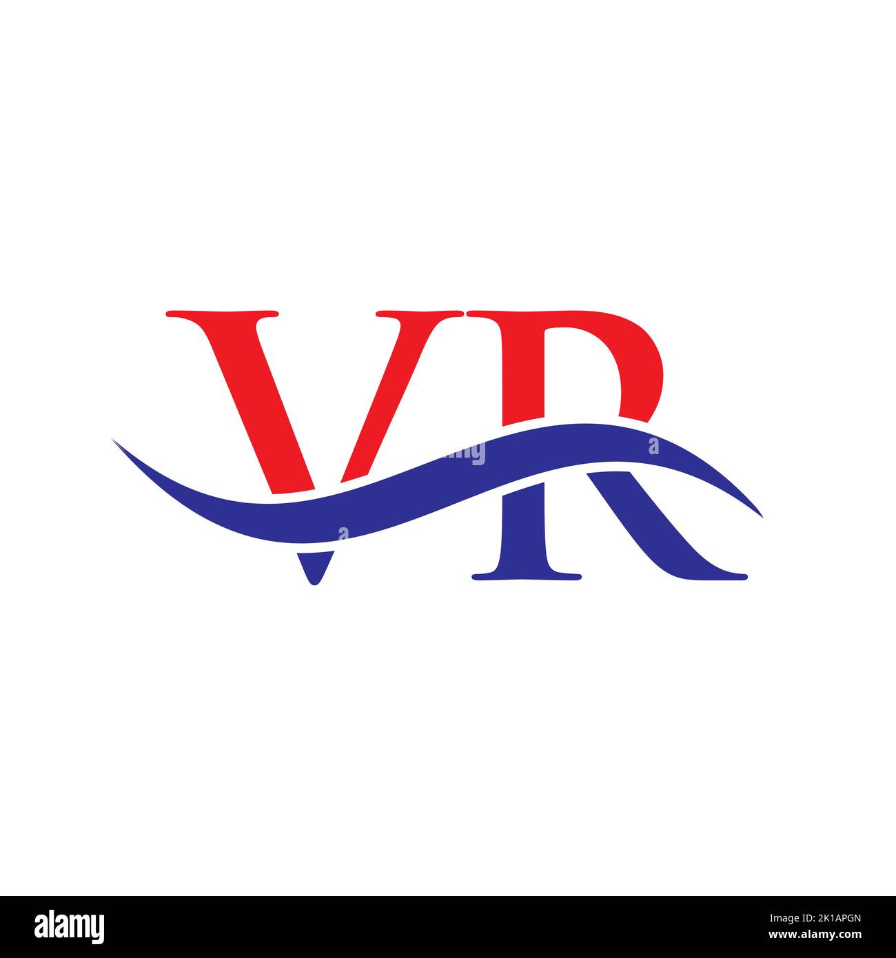 VR Combine Letter Logo Vector Template. Letter VR Logo Design Modern Typography Sign Stock ...