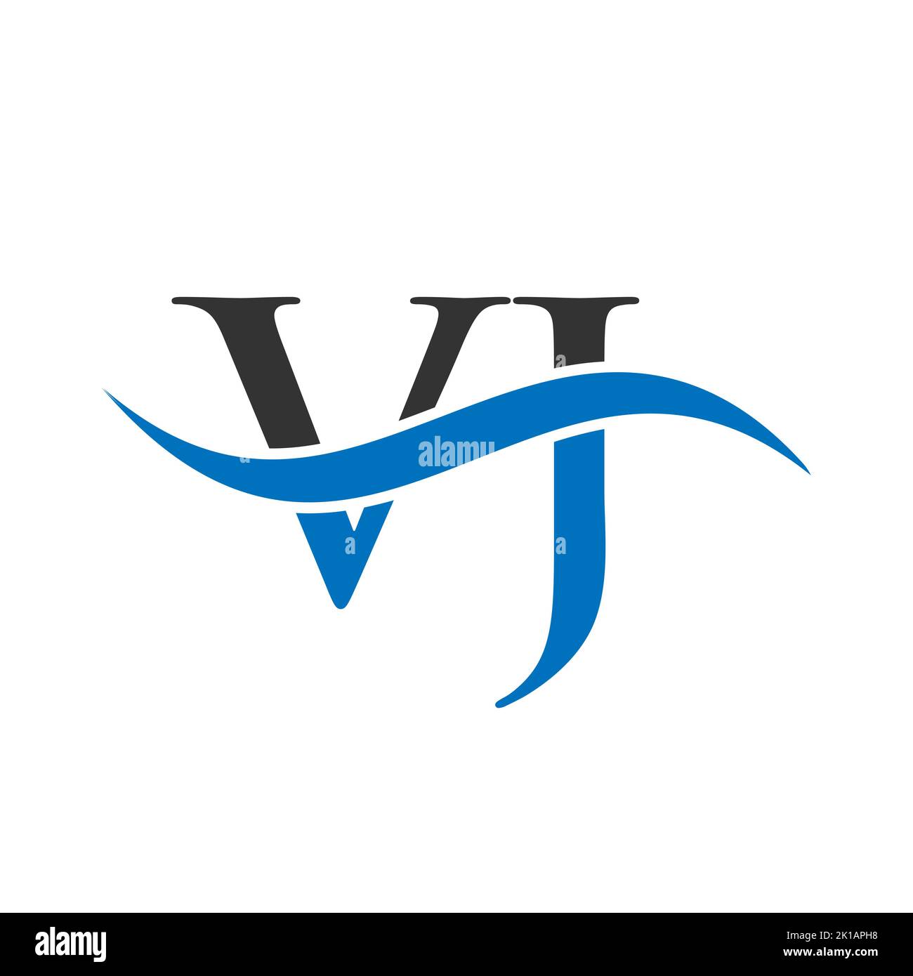 VJ Combine Letter Logo Vector Template. Letter VJ Logo Design Modern ...