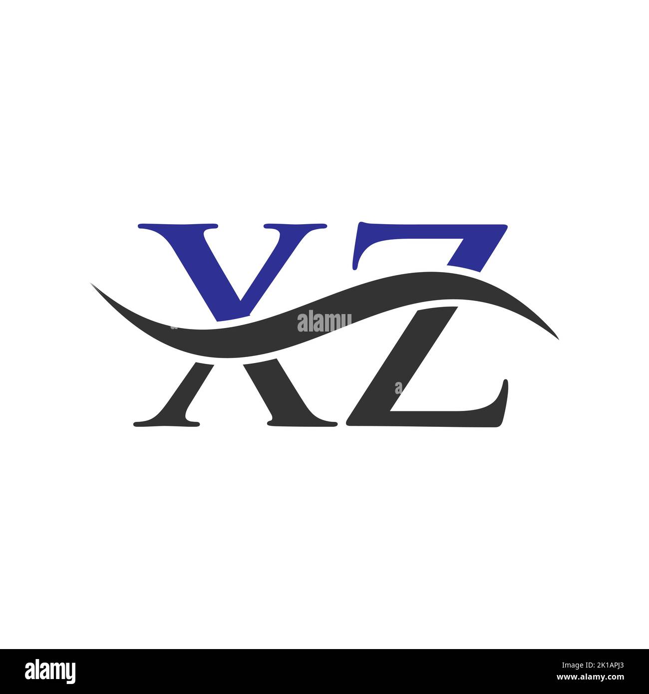 XZ Combine Letter Logo Vector Template. Letter XZ Logo Design Modern ...