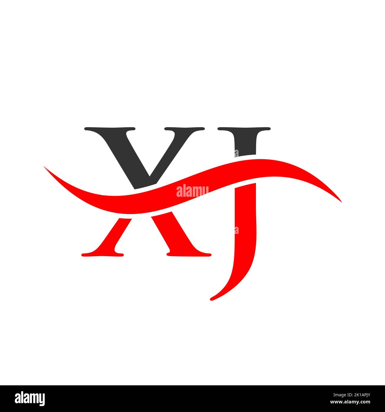 XJ Combine Letter Logo Vector Template. Letter XJ Logo Design Modern ...