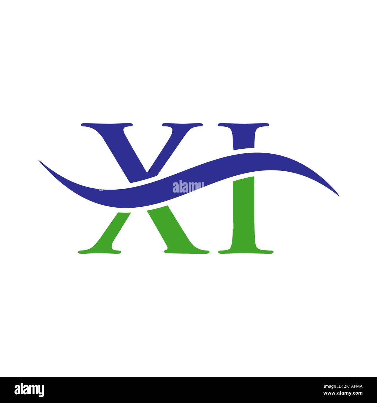 XI Combine Letter Logo Vector Template. Letter XI Logo Design Modern ...