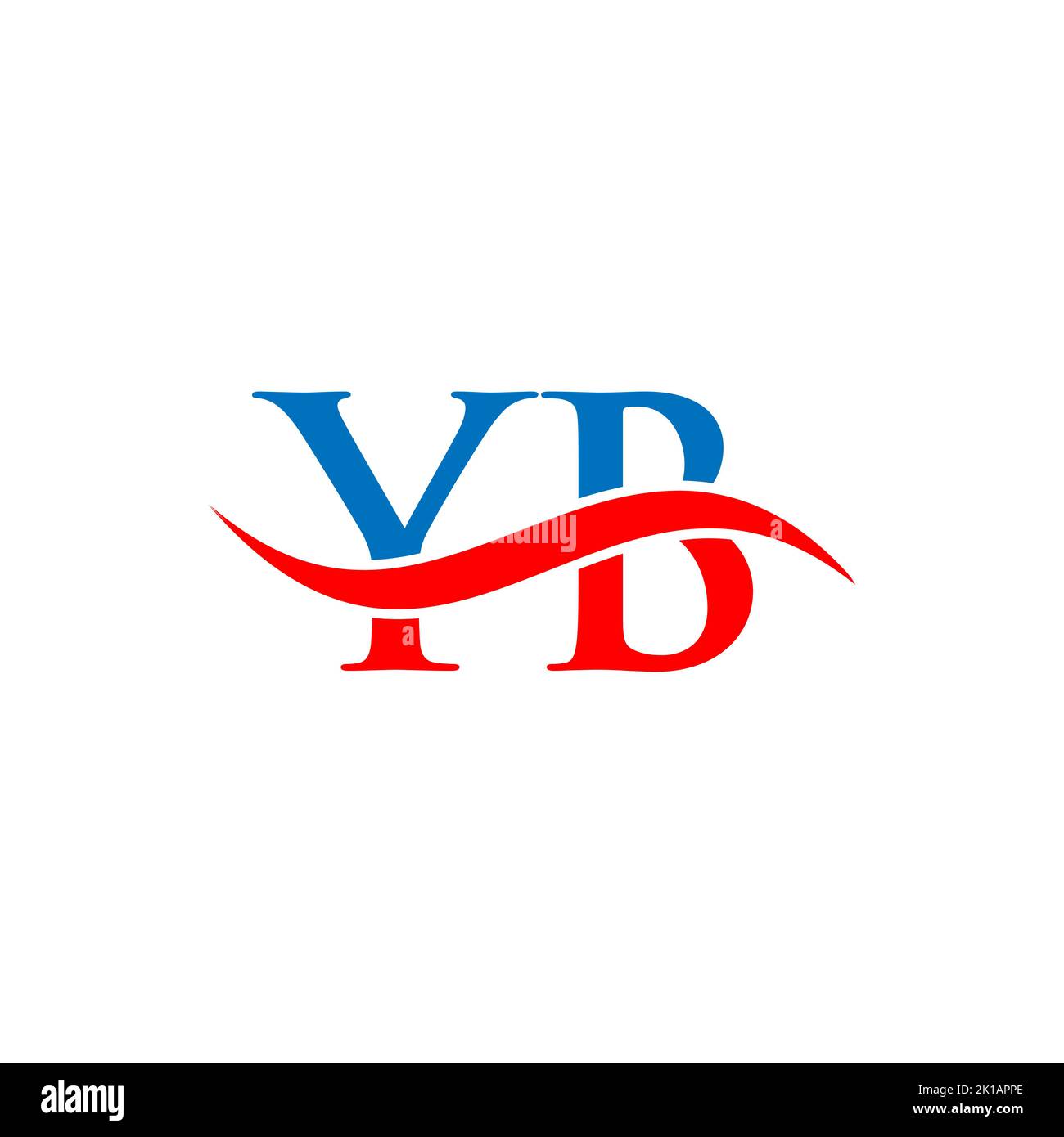 YB Combine Letter Logo Vector Template. Letter YB Logo Design Modern ...