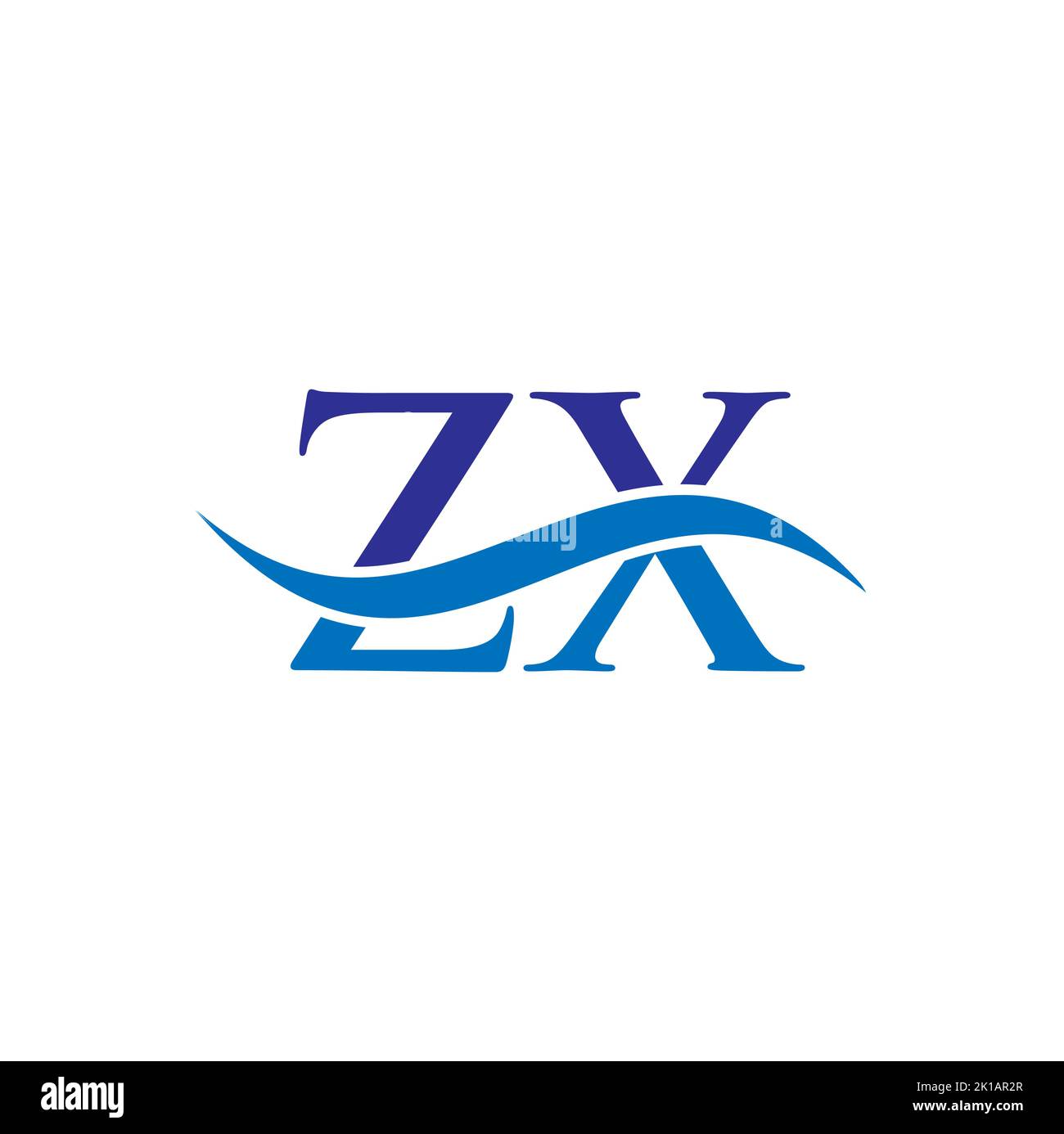 ZX Combine Letter Logo Vector Template. Letter ZX Logo Design Modern ...