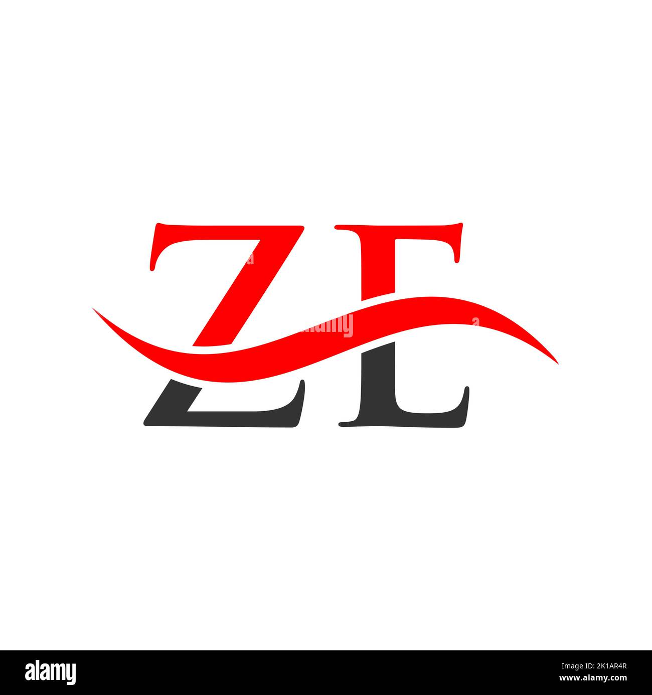 ZE Combine Letter Logo Vector Template. Letter ZE Logo Design Modern ...