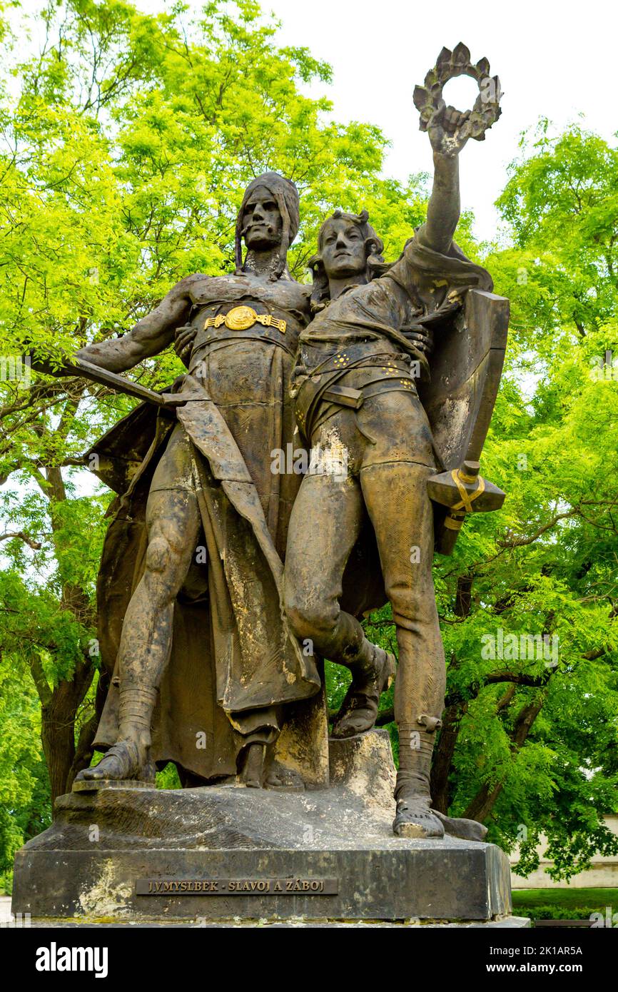 The ensemble of sculptures in the garden of the Vyšehrad Castle were ...