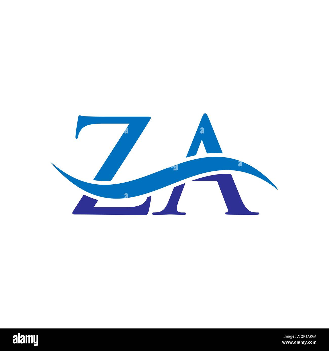 ZA Combine Letter Logo Vector Template. Letter ZA Logo Design Modern ...