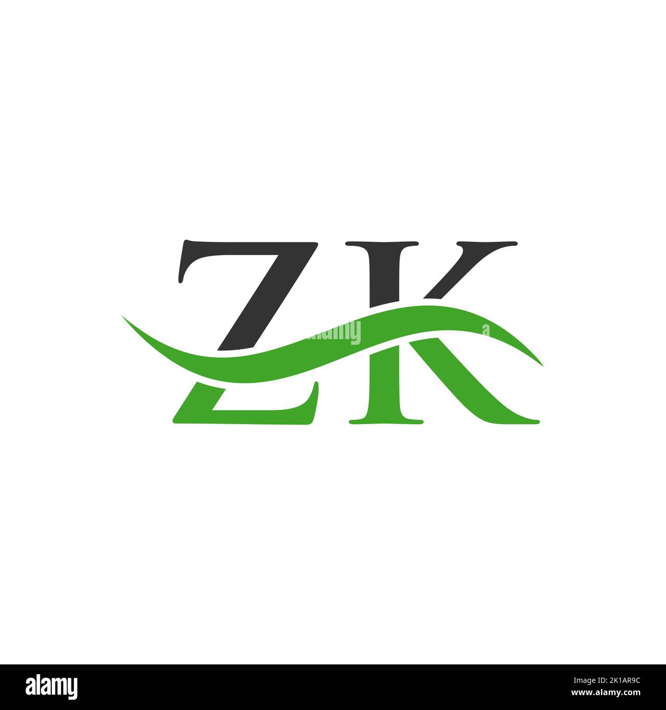 ZK Combine Letter Logo Vector Template. Letter ZK Logo Design Modern ...