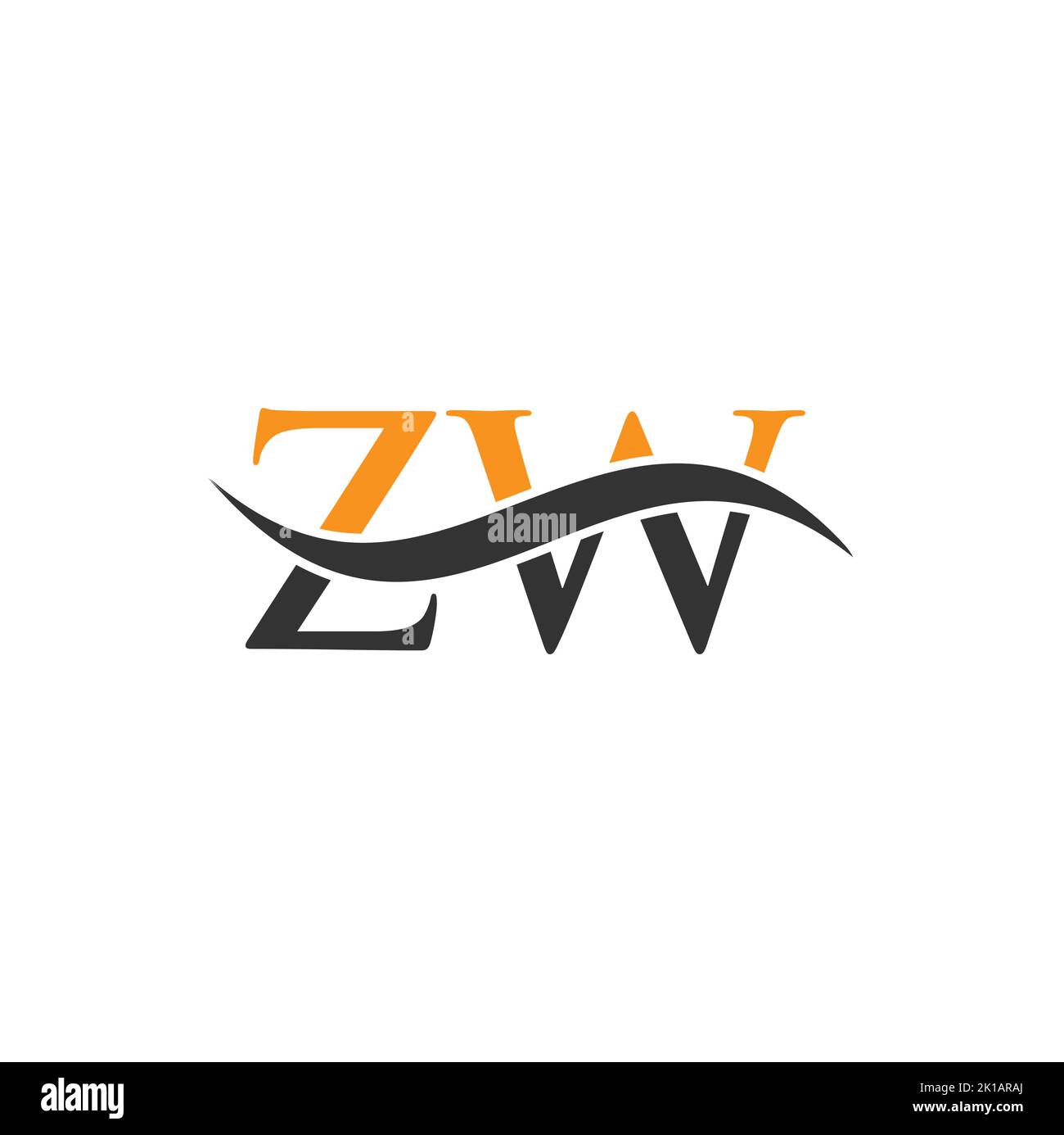 ZW Combine Letter Logo Vector Template. Letter ZW Logo Design Modern ...