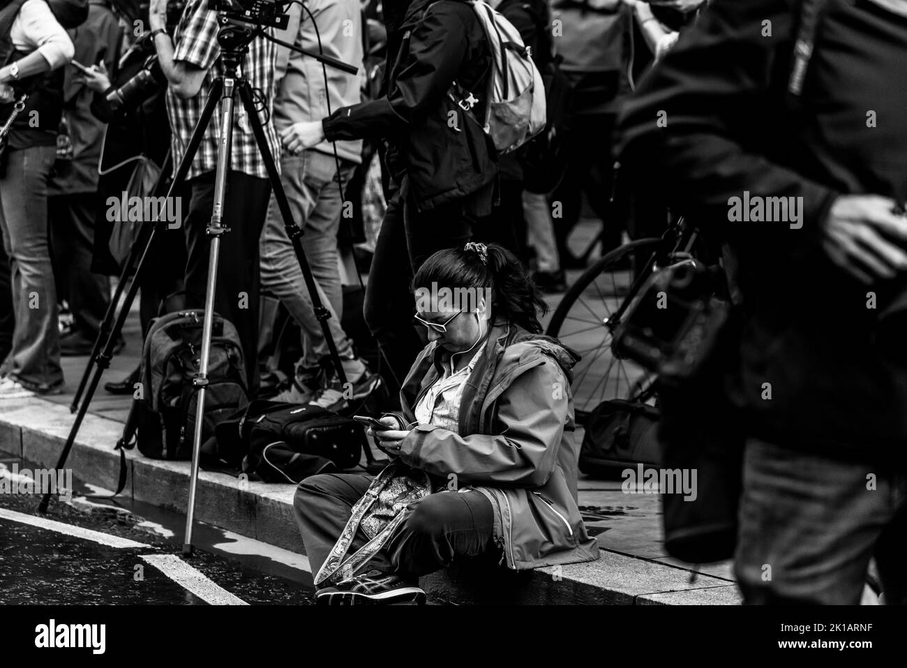 Around London during the mourning period for Queen Elizabeth II Stock ...