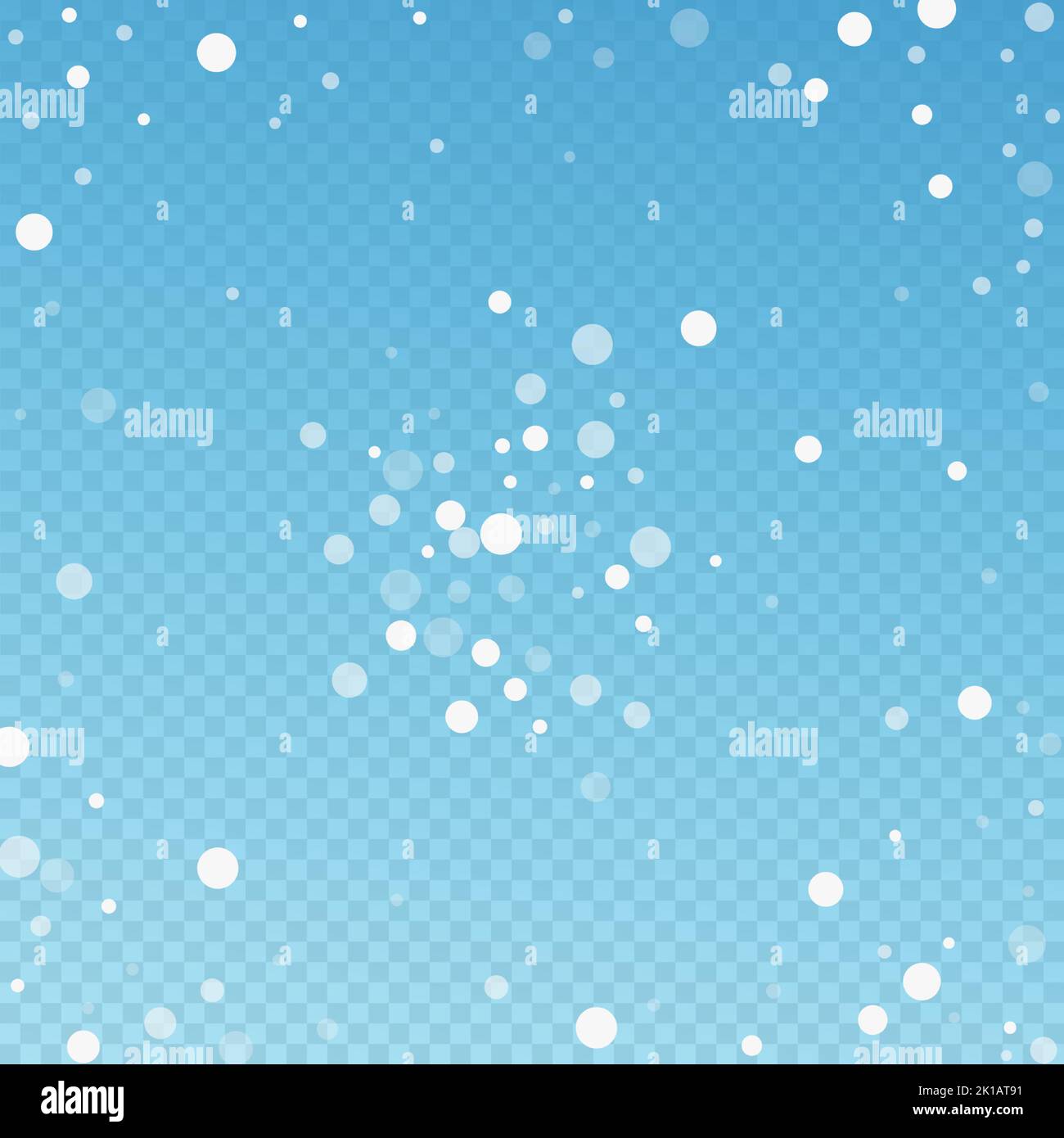 Christmas falling snow background. Subtle flying snow flakes and stars ...
