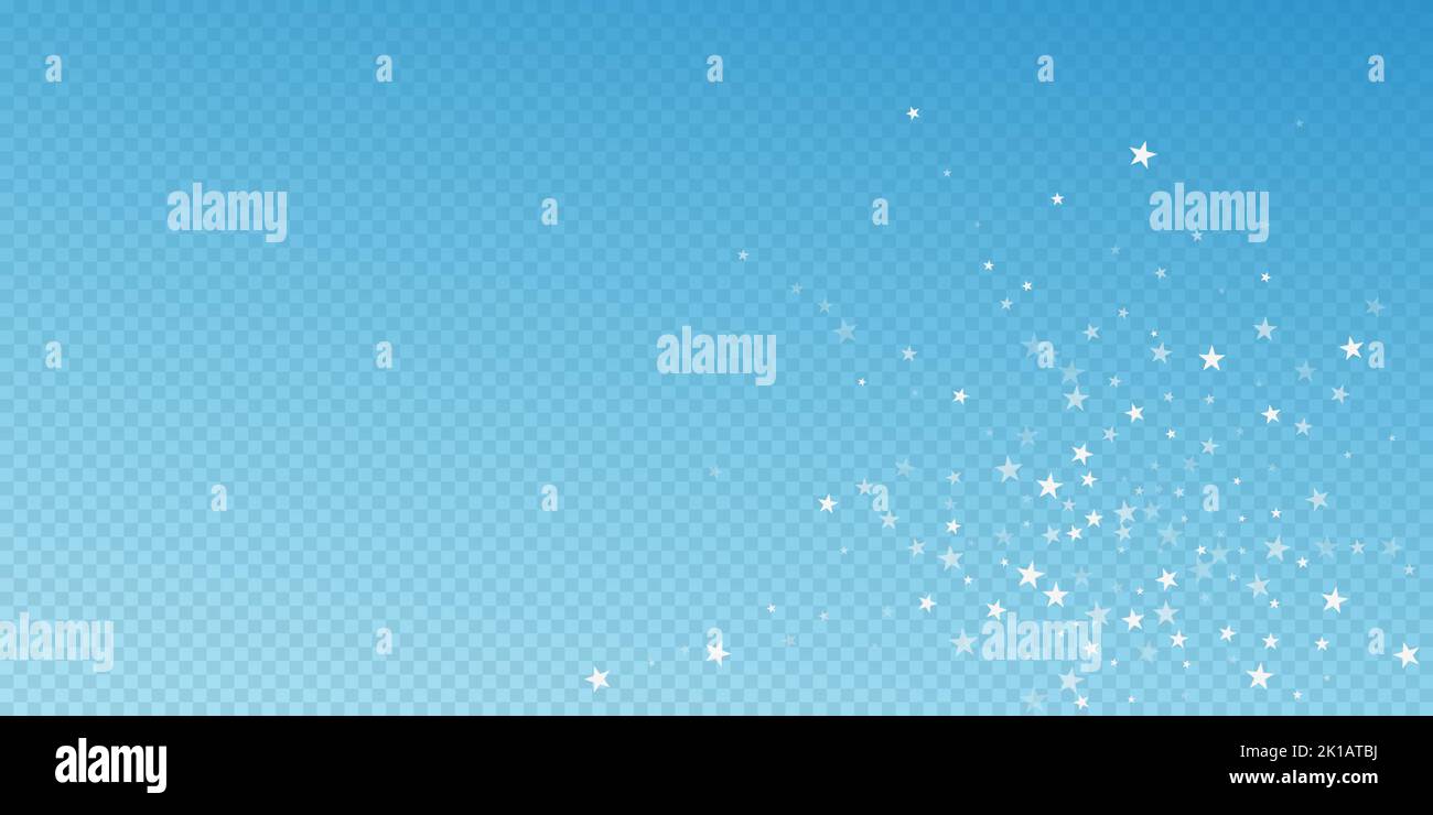 Christmas falling snow background. Subtle flying snow flakes and stars ...