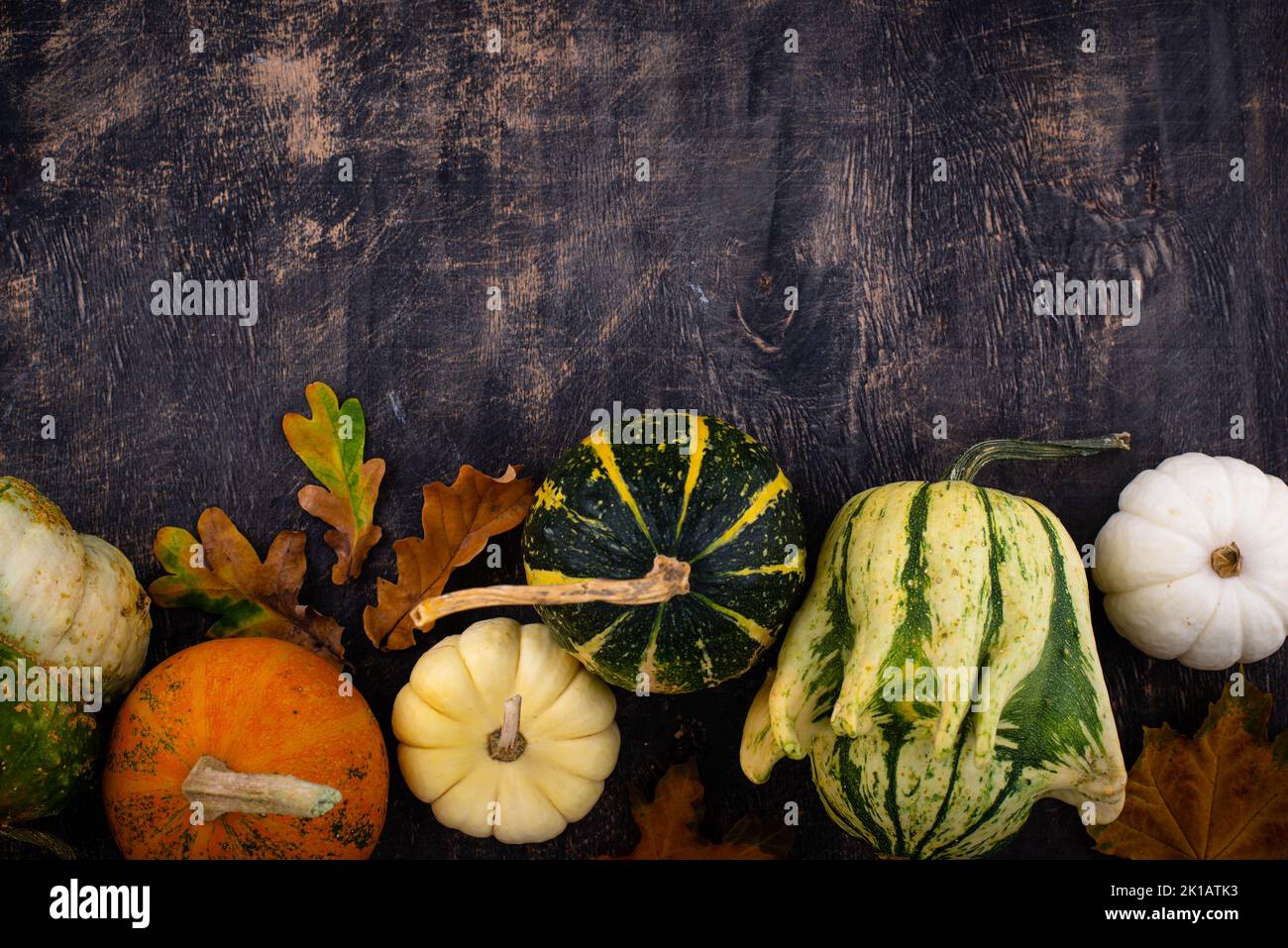 Autumn fall background with pumpkins Stock Photo - Alamy