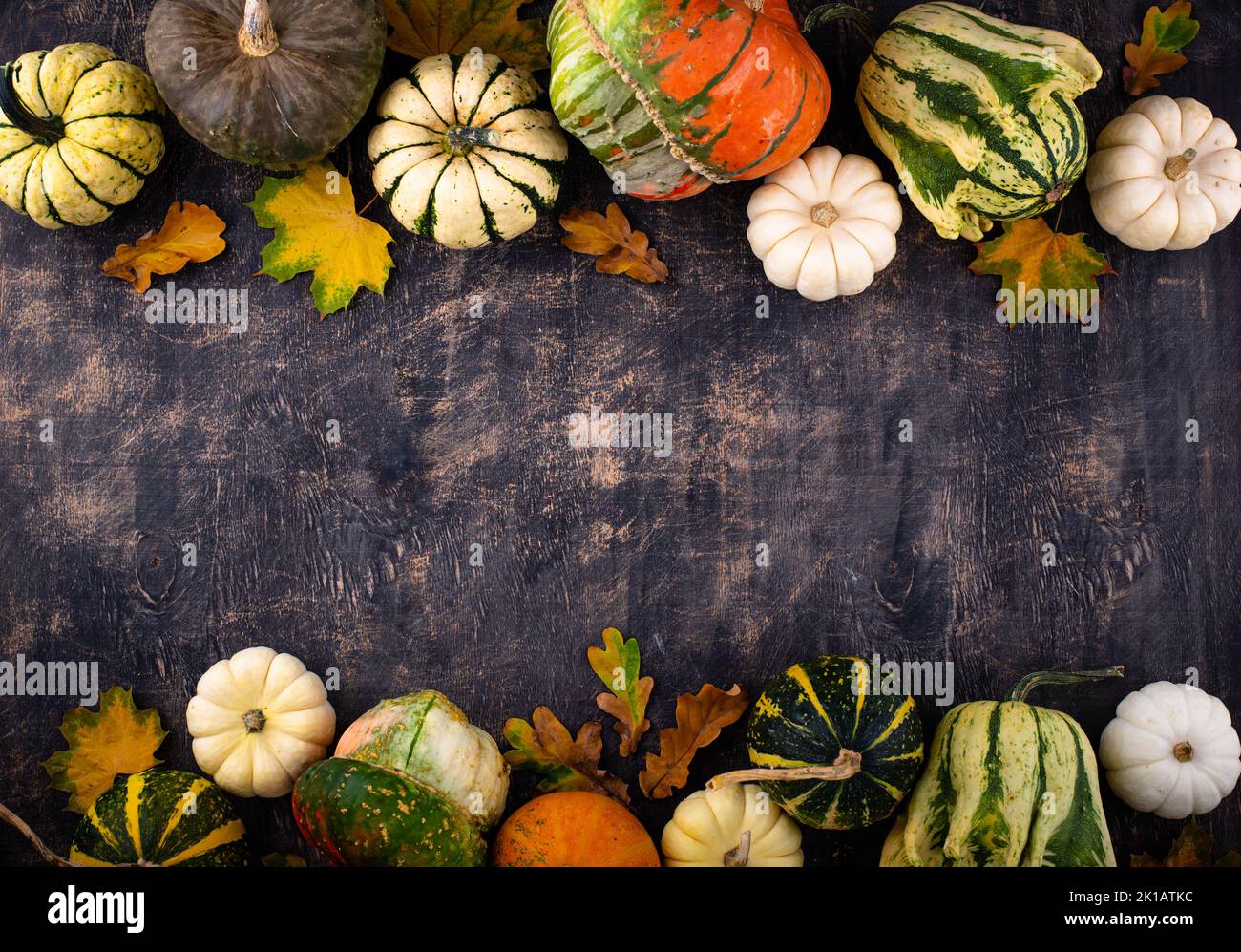Autumn fall background with pumpkins Stock Photo - Alamy