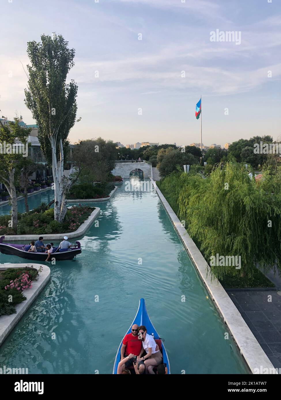 A modern architectural tourism spots in Baku Stock Photo - Alamy