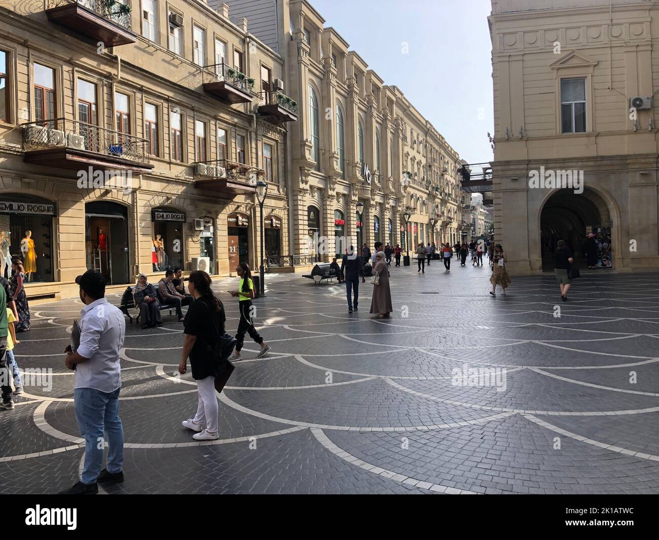A modern architectural tourism spots in Baku Stock Photo - Alamy