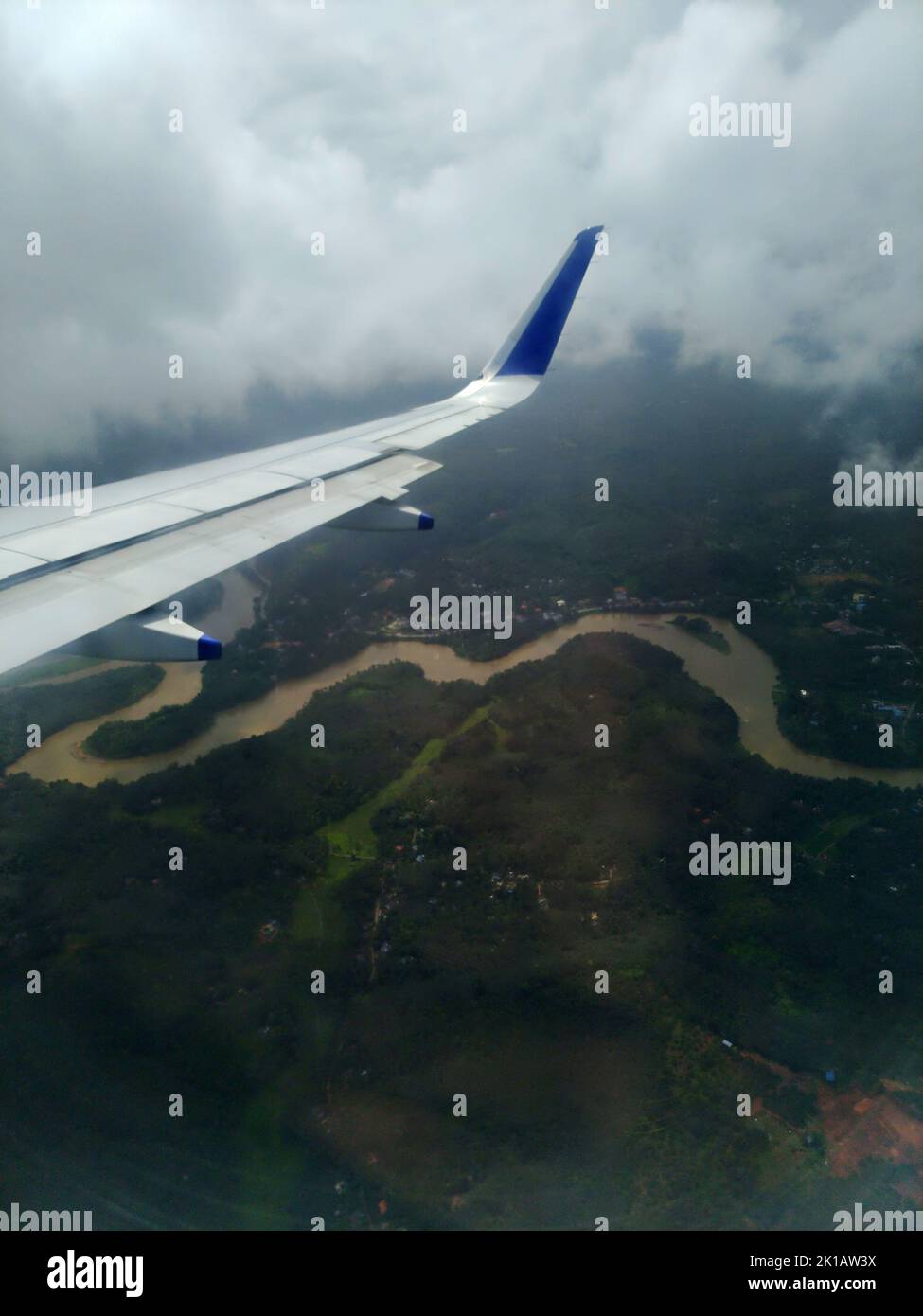 Aerial view of Mattanur/Kannur/ window seat/ aircraft Stock Photo - Alamy