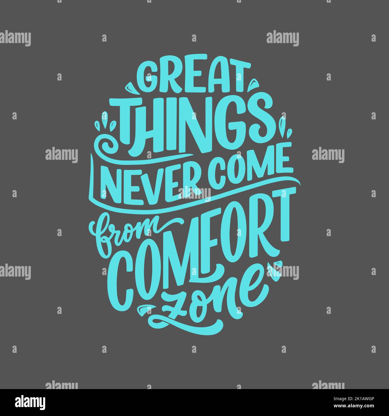 Great things never comes from comfort zone. Motivational Typography ...