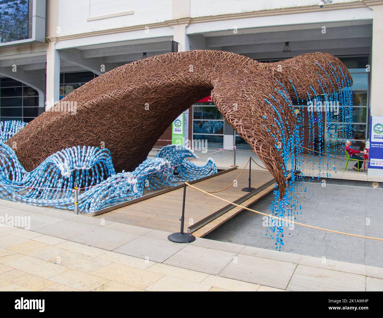 Whale art installation Stock Photo - Alamy