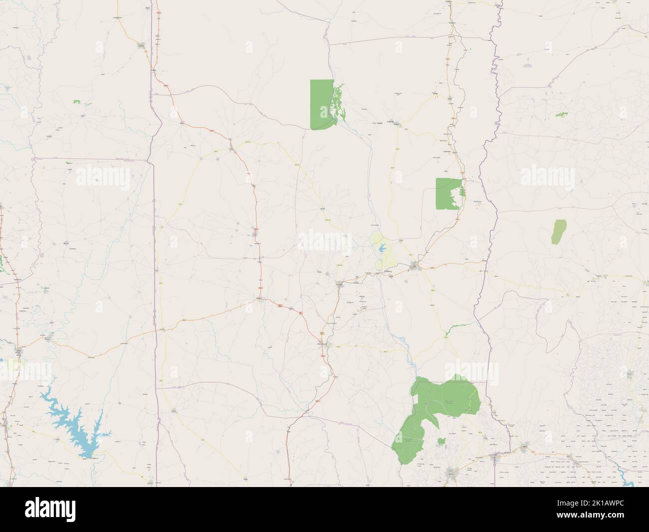 Collines, department of Benin. Open Street Map Stock Photo - Alamy