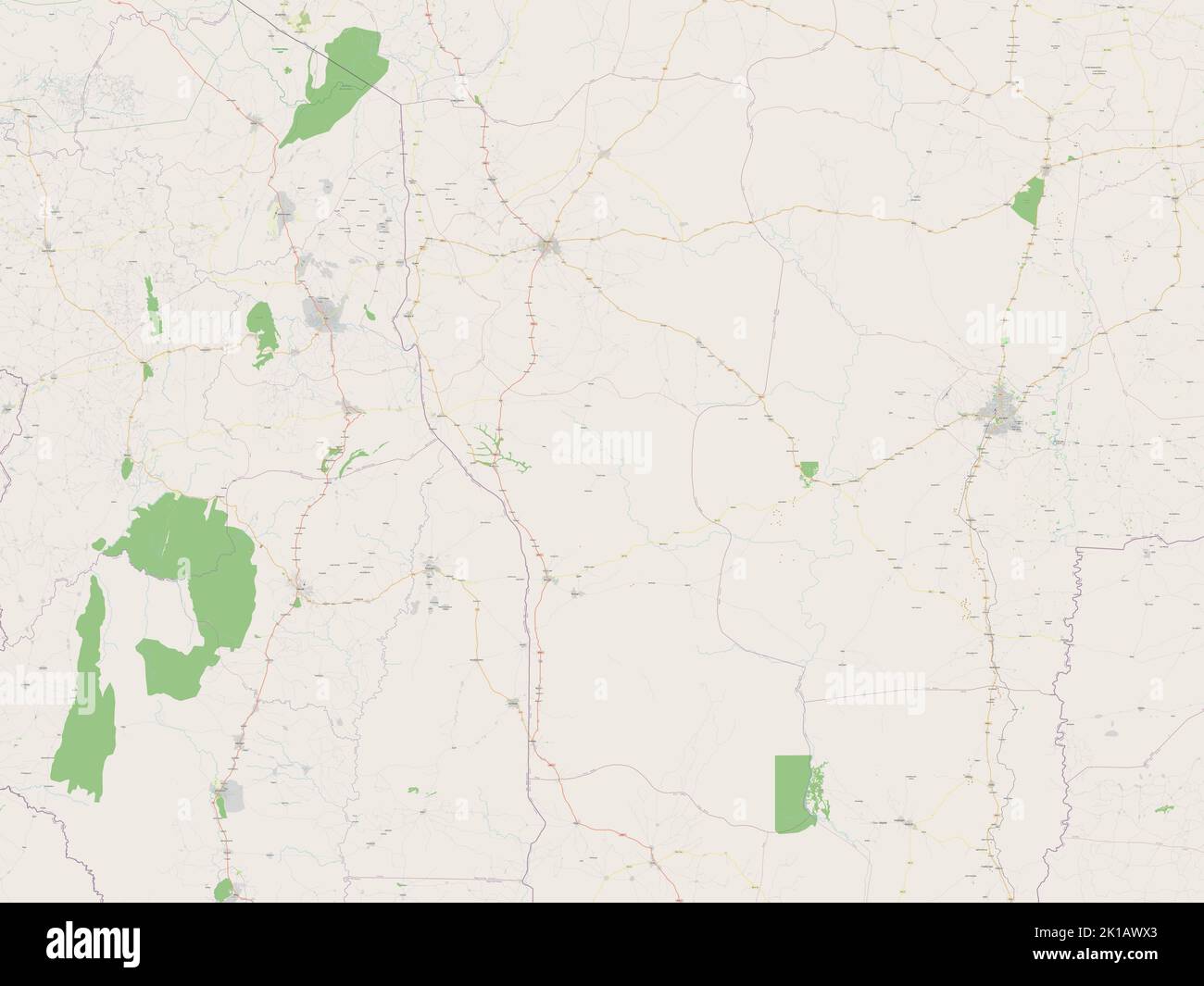 Donga, department of Benin. Open Street Map Stock Photo - Alamy