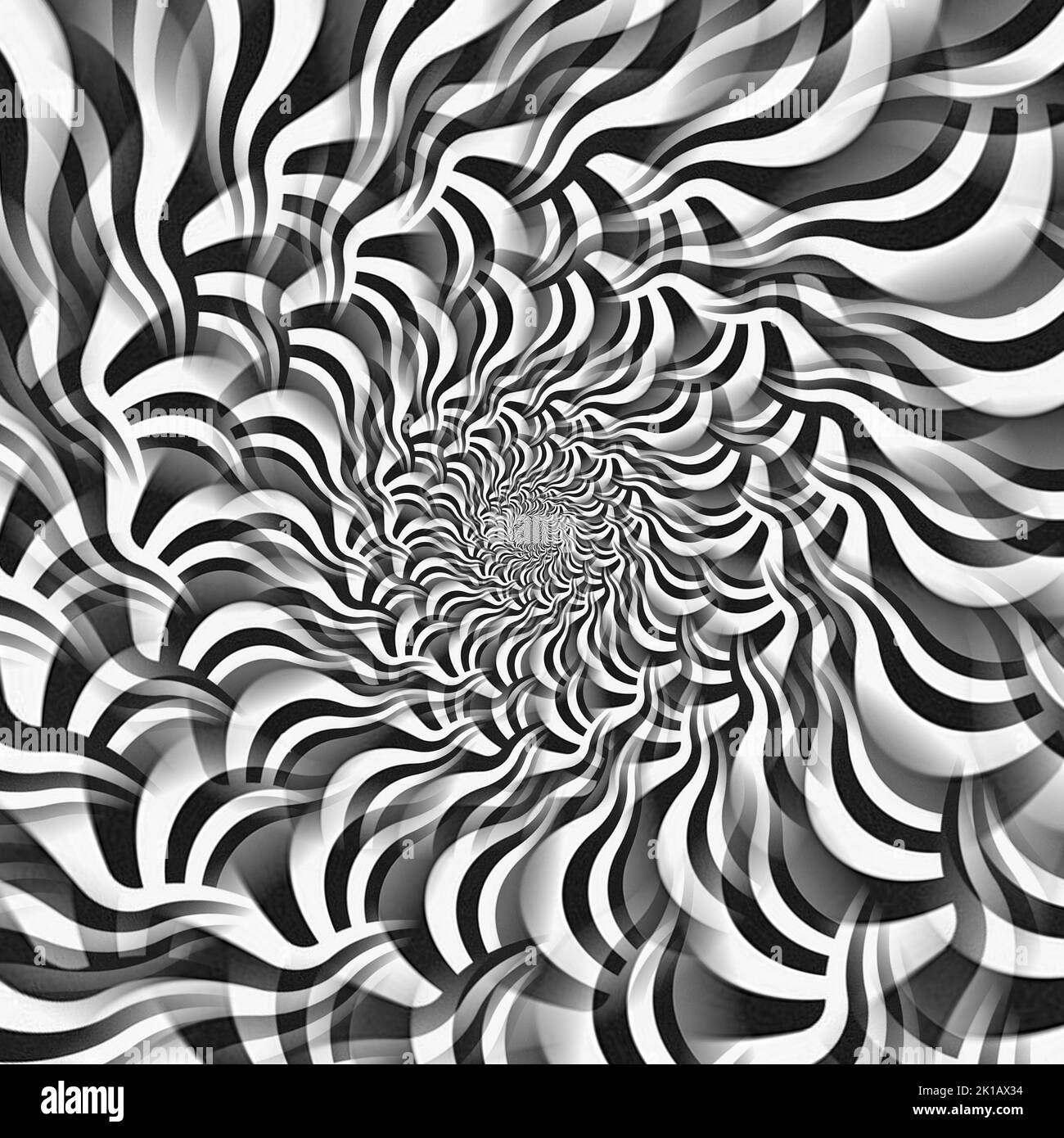 contemporary monochromatic style creative spiral design Stock Photo - Alamy