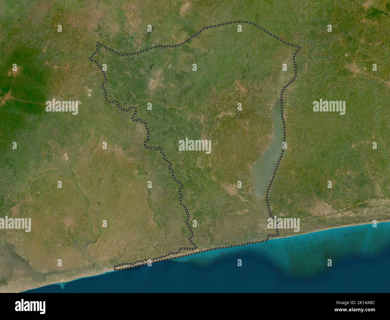 Mono, department of Benin. Low resolution satellite map Stock Photo - Alamy